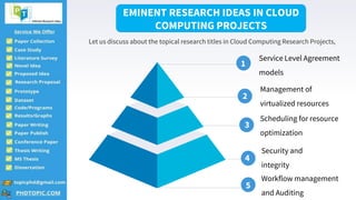 Cloud Computing Research Projects | PPTX