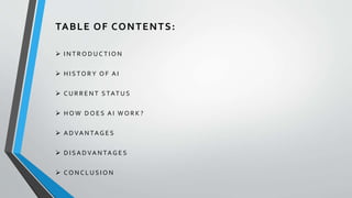 Artificial Intelligence | PPTX