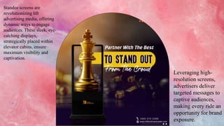 The Power of Standee Screens in Lift Advertising Media | PPT