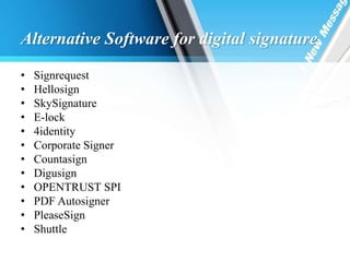 Creation & Verification of Digital Signature using Adobe Acrobat | PPTX ...