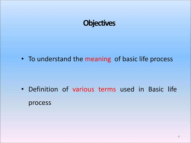 basic life process | PPT