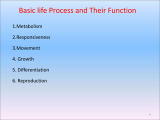 basic life process | PPT