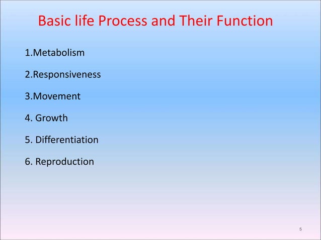 basic life process | PPT