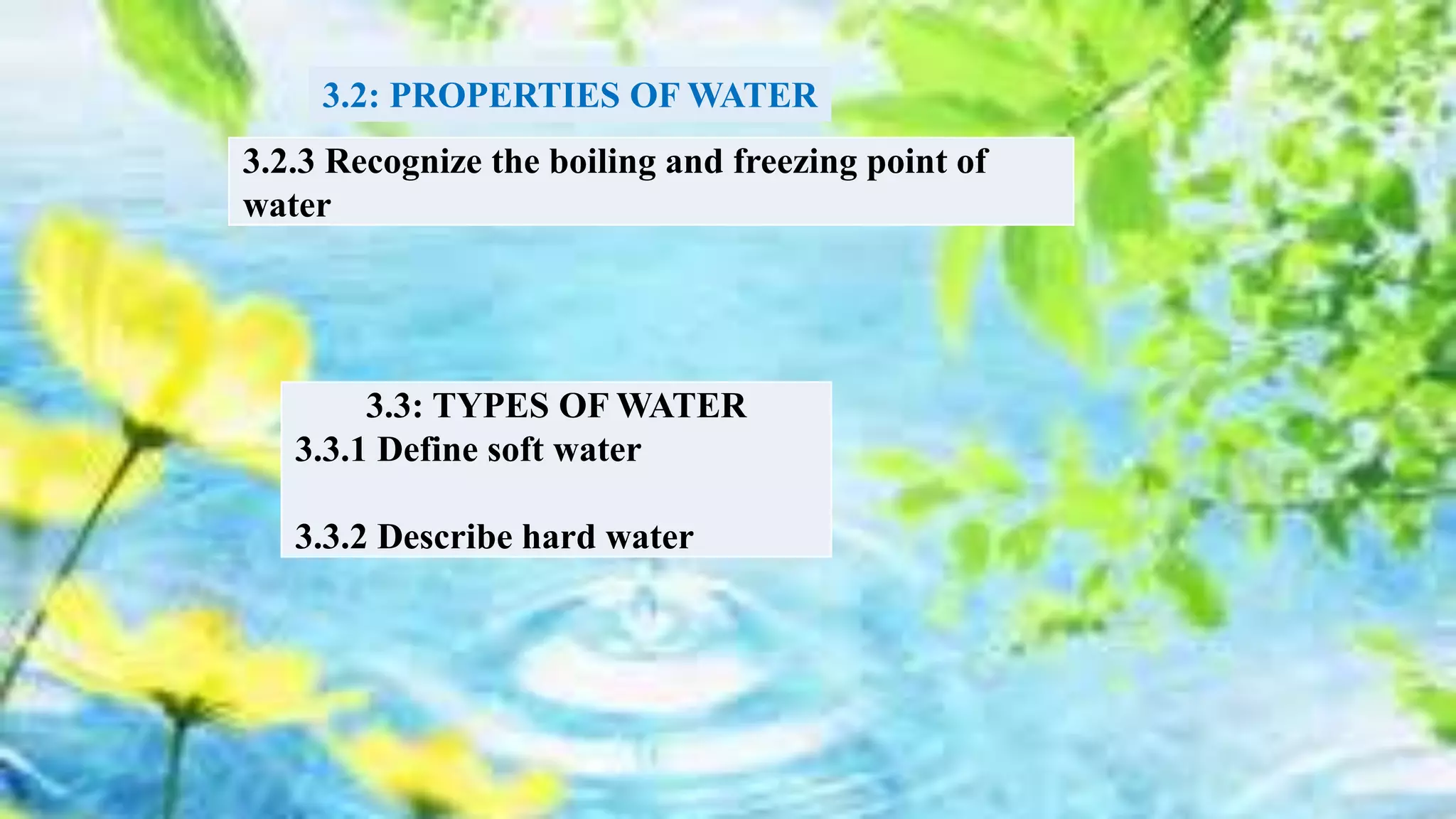 properties of water and types of water | PPT
