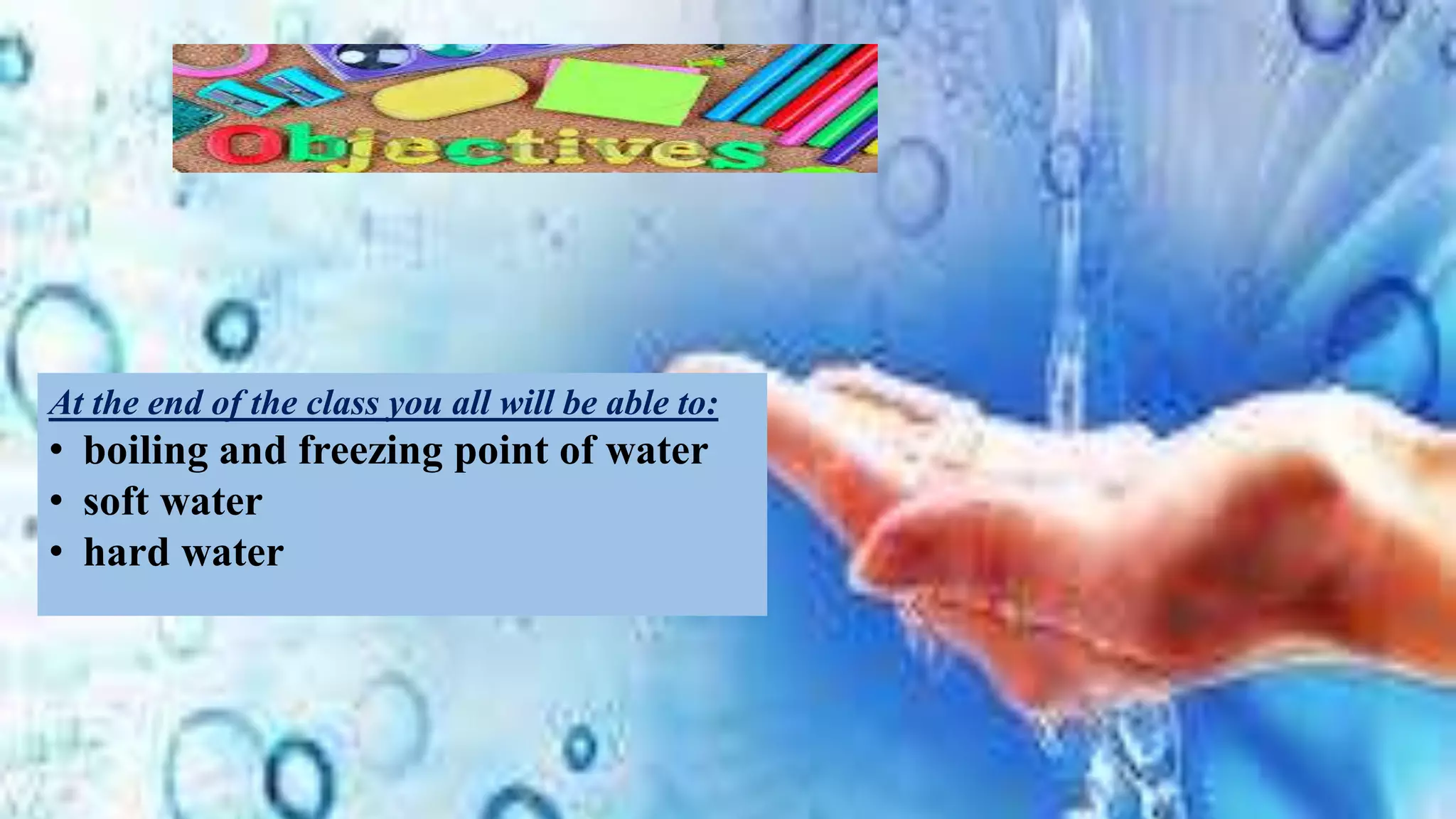 properties of water and types of water | PPT