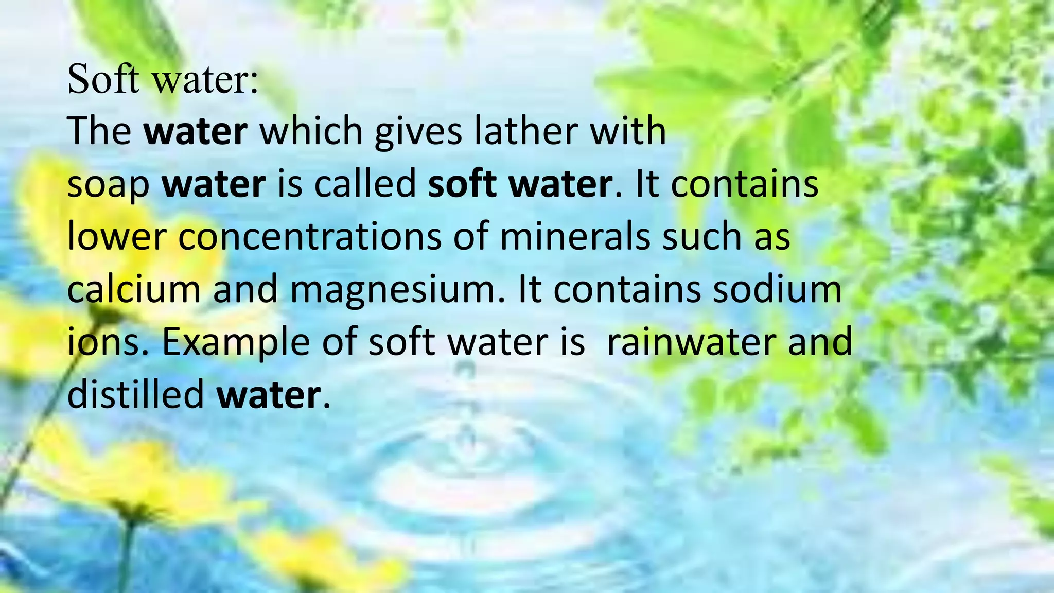 properties of water and types of water | PPT