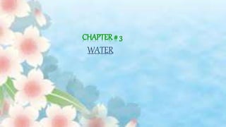 properties of water and types of water | PPT