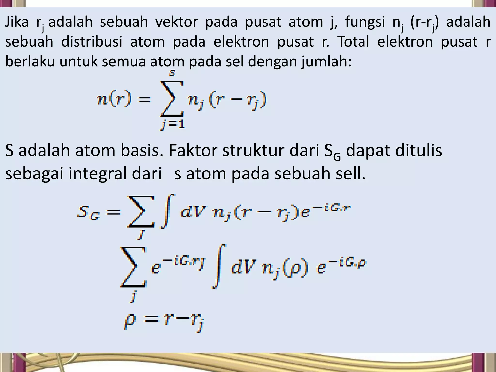 Ppt 2 difraksi kristal dan kisi balik | PDF