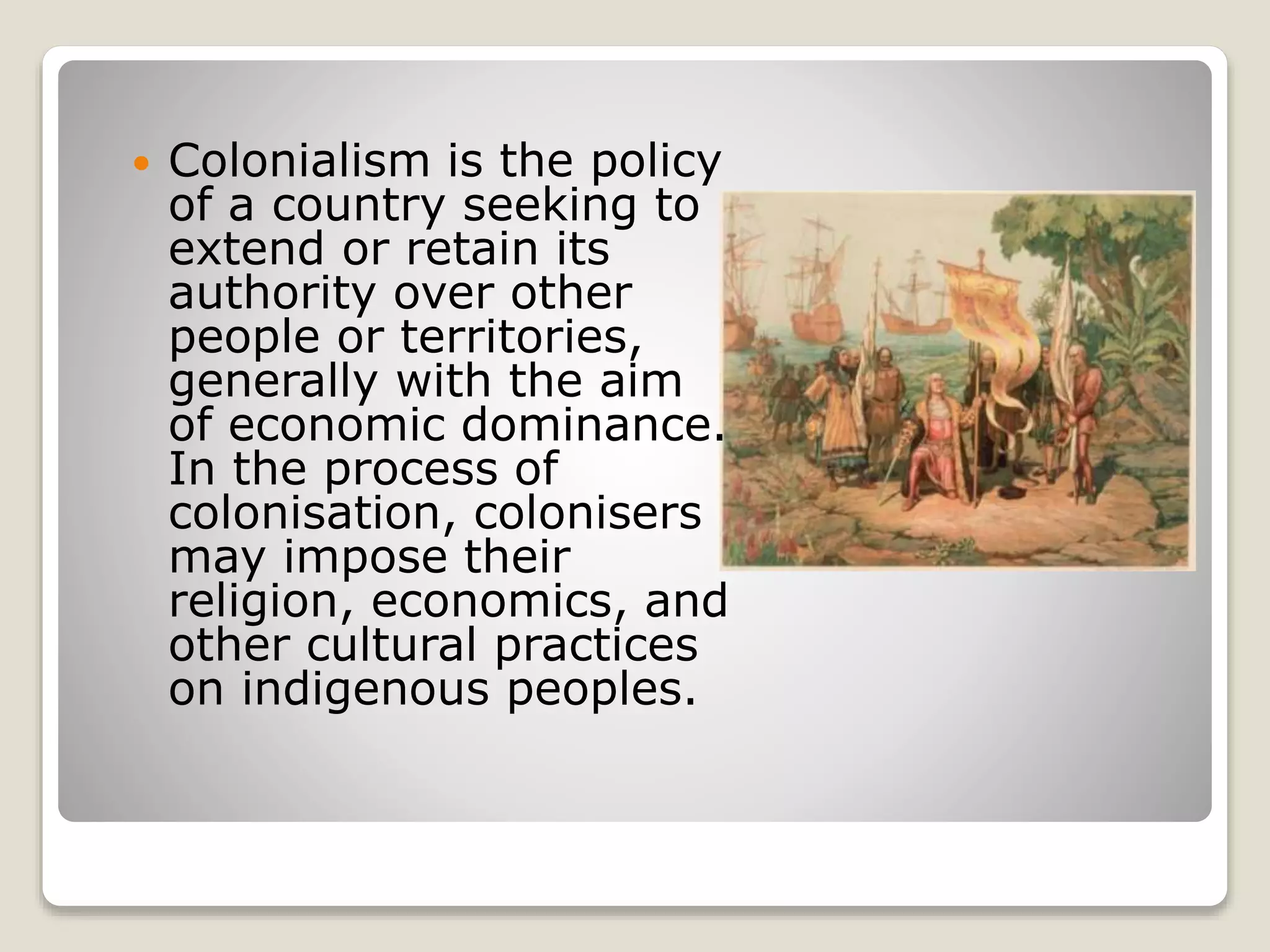 Impact of colonialism in india | PPTX