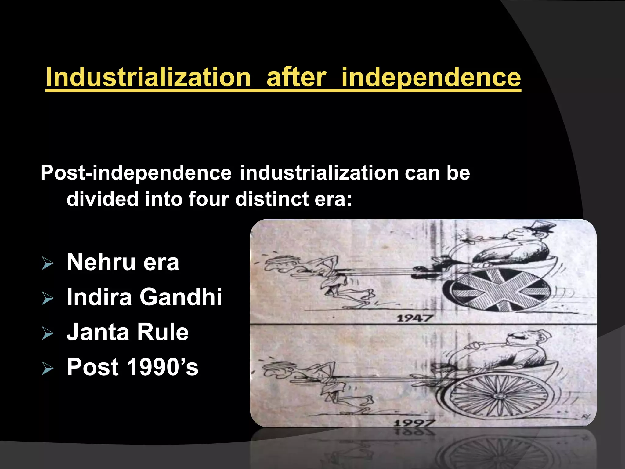 industrialisation in india | PPTX
