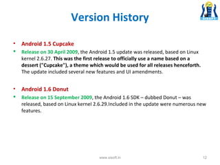 Introduction to Android, Architecture & Components | PPT