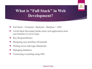 What is Full Stack Python Development? A Beginner’s Guide | PPTX