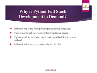 What is Full Stack Python Development? A Beginner’s Guide | PPTX