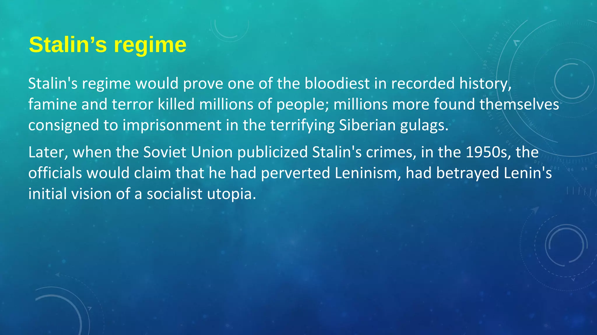 CAMBRIDGE A2 HISTORY: LENIN'S LEGACY | PPT