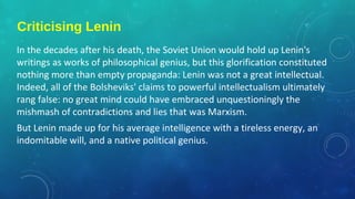CAMBRIDGE A2 HISTORY: LENIN'S LEGACY | PPT