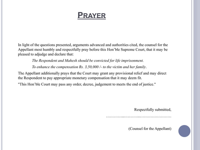 HOW TO PREPARE A LEGAL MEMORIAL | PPTX | Law