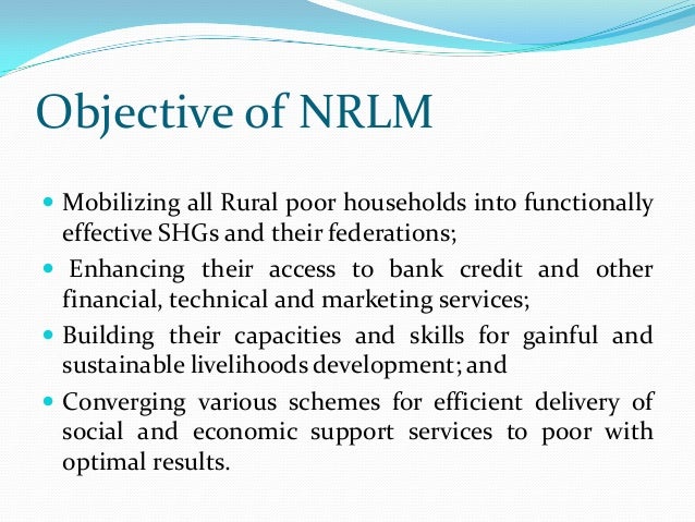 Programme pointers of NRLM