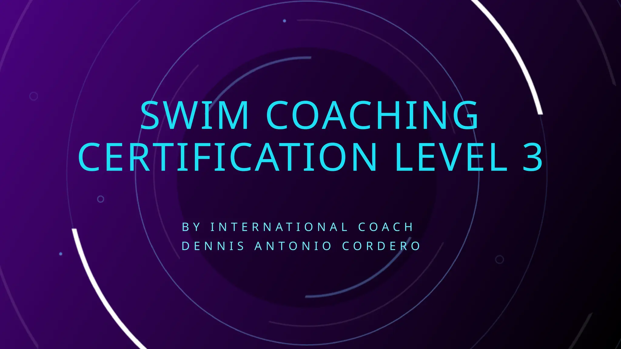 Swim Coaching Certification, Level 3, part 2 | PPTX