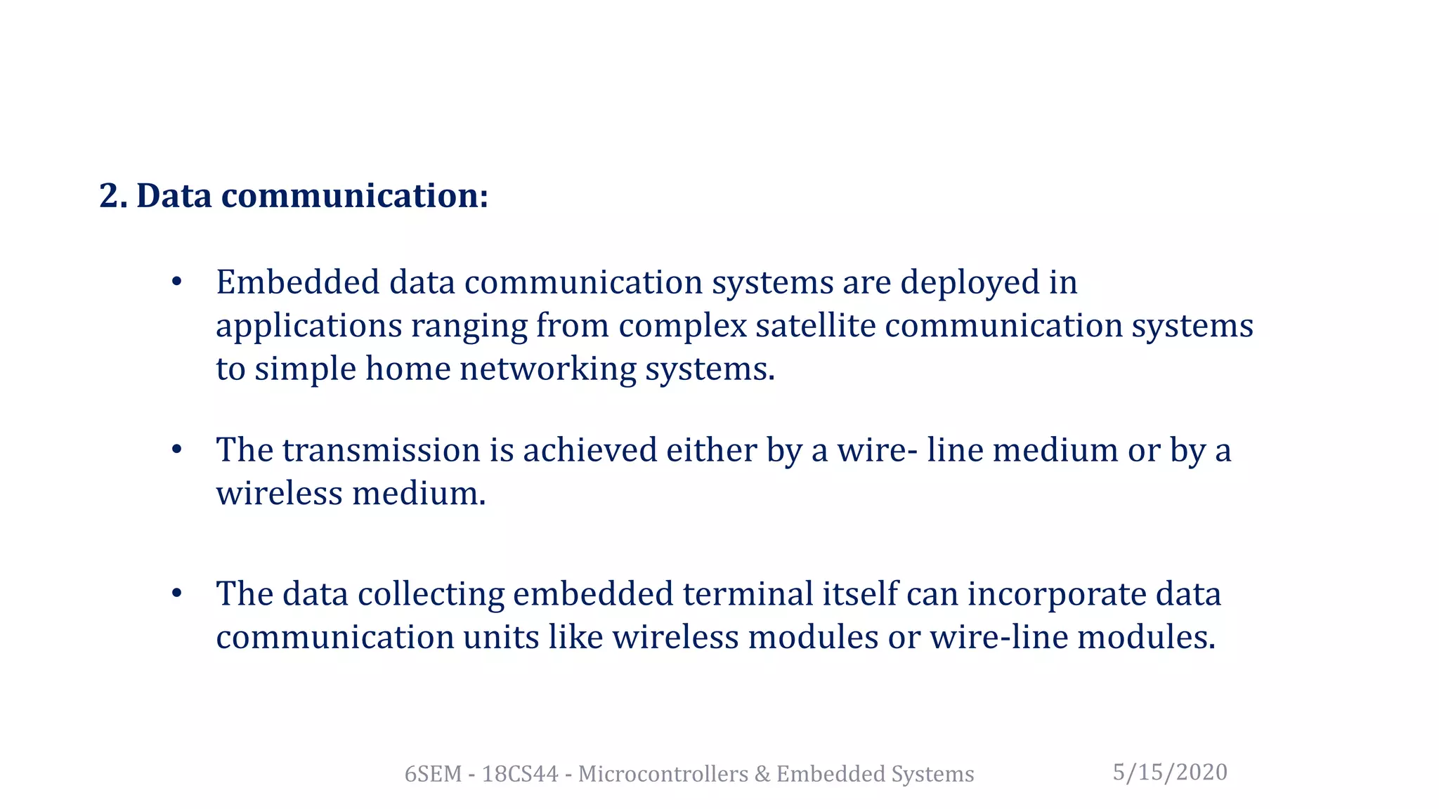 Purpose of Embedded Systems | PPT