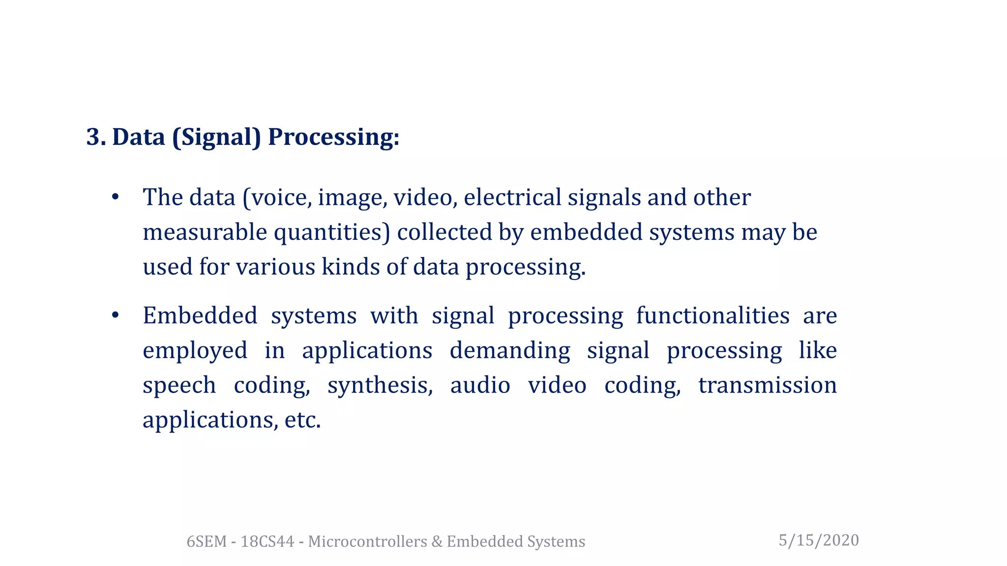 Purpose of Embedded Systems | PPT