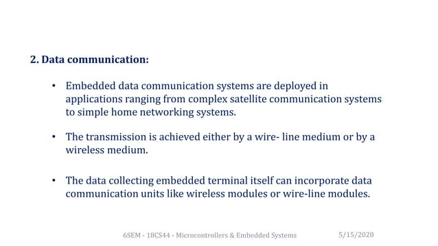 Purpose of Embedded Systems | PPT