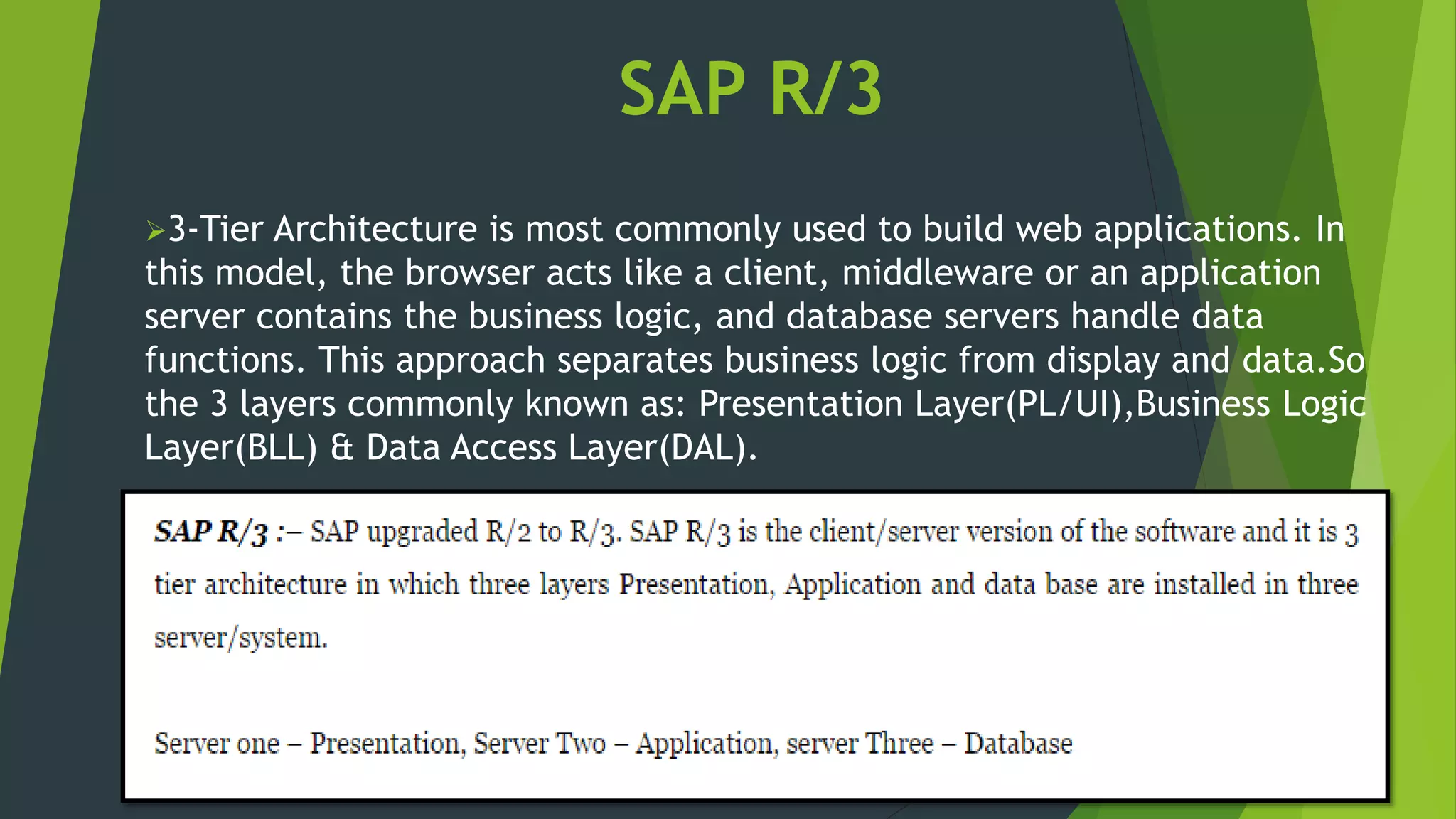 SAP Overview and Architecture | PPTX