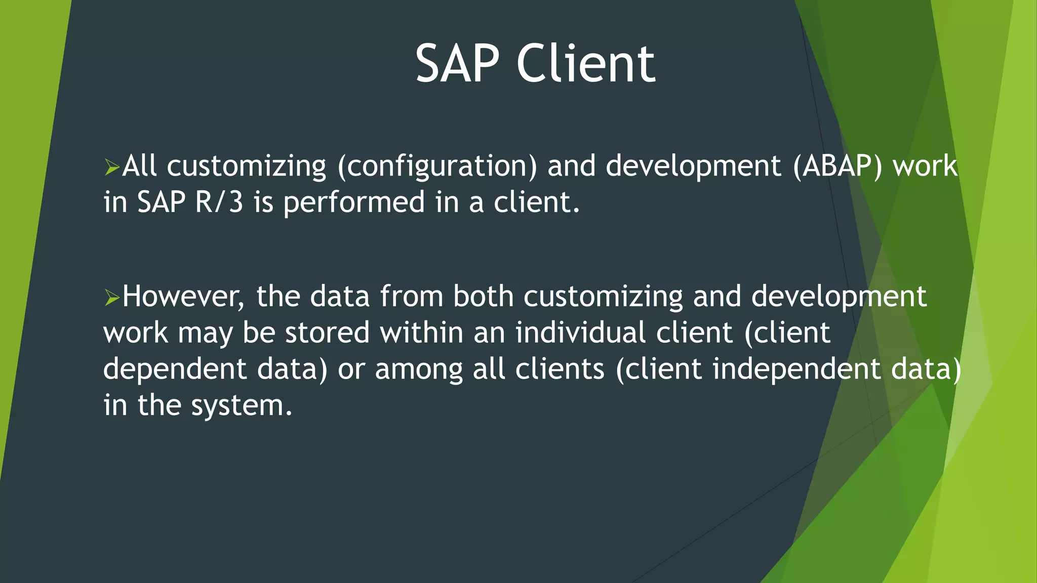 SAP Overview and Architecture | PPTX