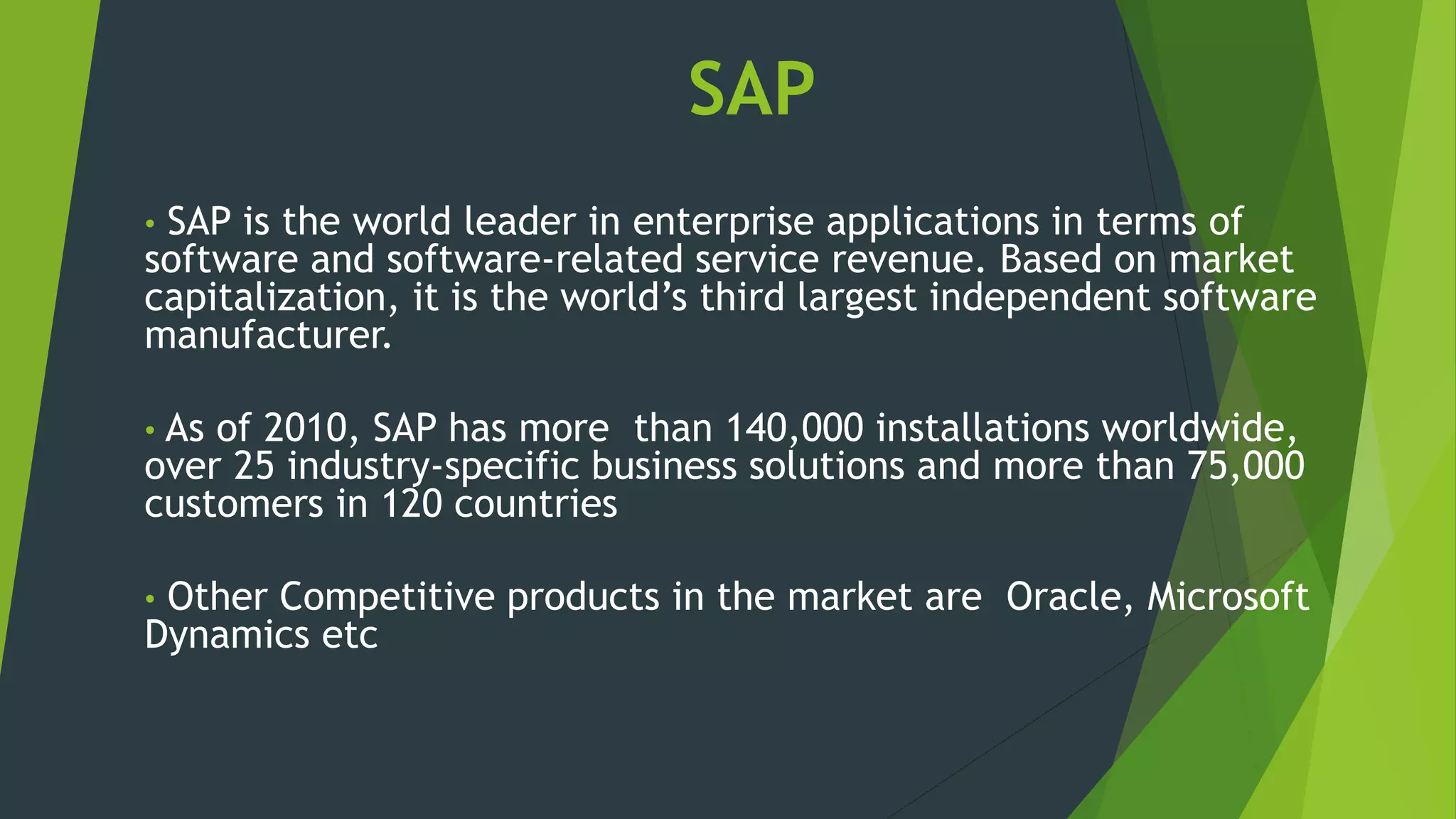 SAP Overview and Architecture | PPTX