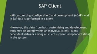 SAP Overview and Architecture | PPTX