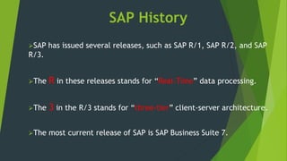 SAP Overview and Architecture | PPTX
