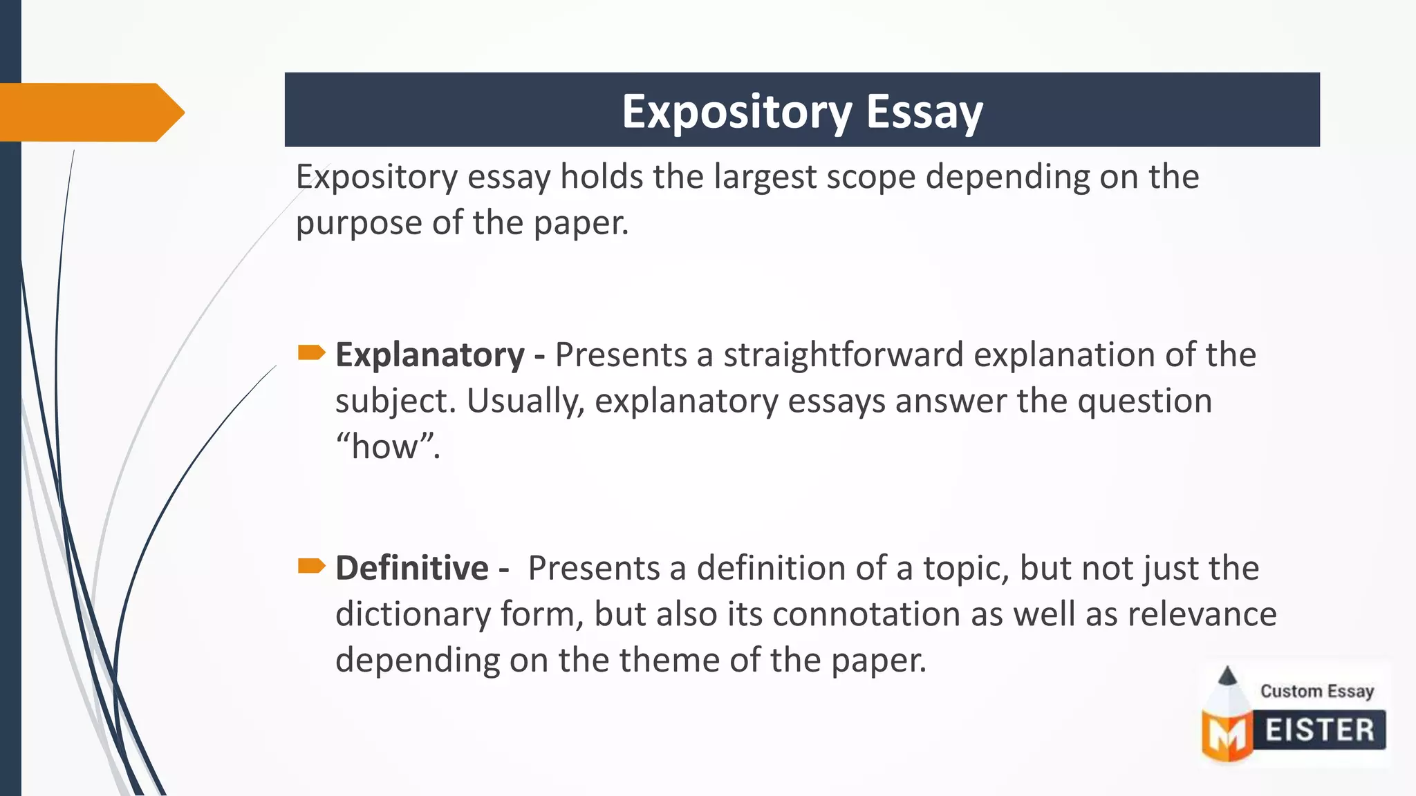 Writing 101: Common types of essay | PPTX