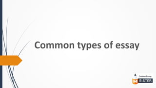 Writing 101: Common types of essay | PPTX