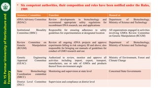 Genetically modified seeds and the regulation | PPTX