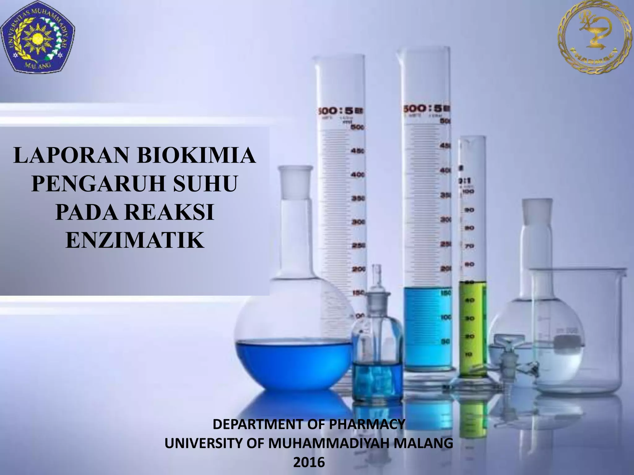 pengaruh suhu terhadap reakzi enzimatik | PPTX