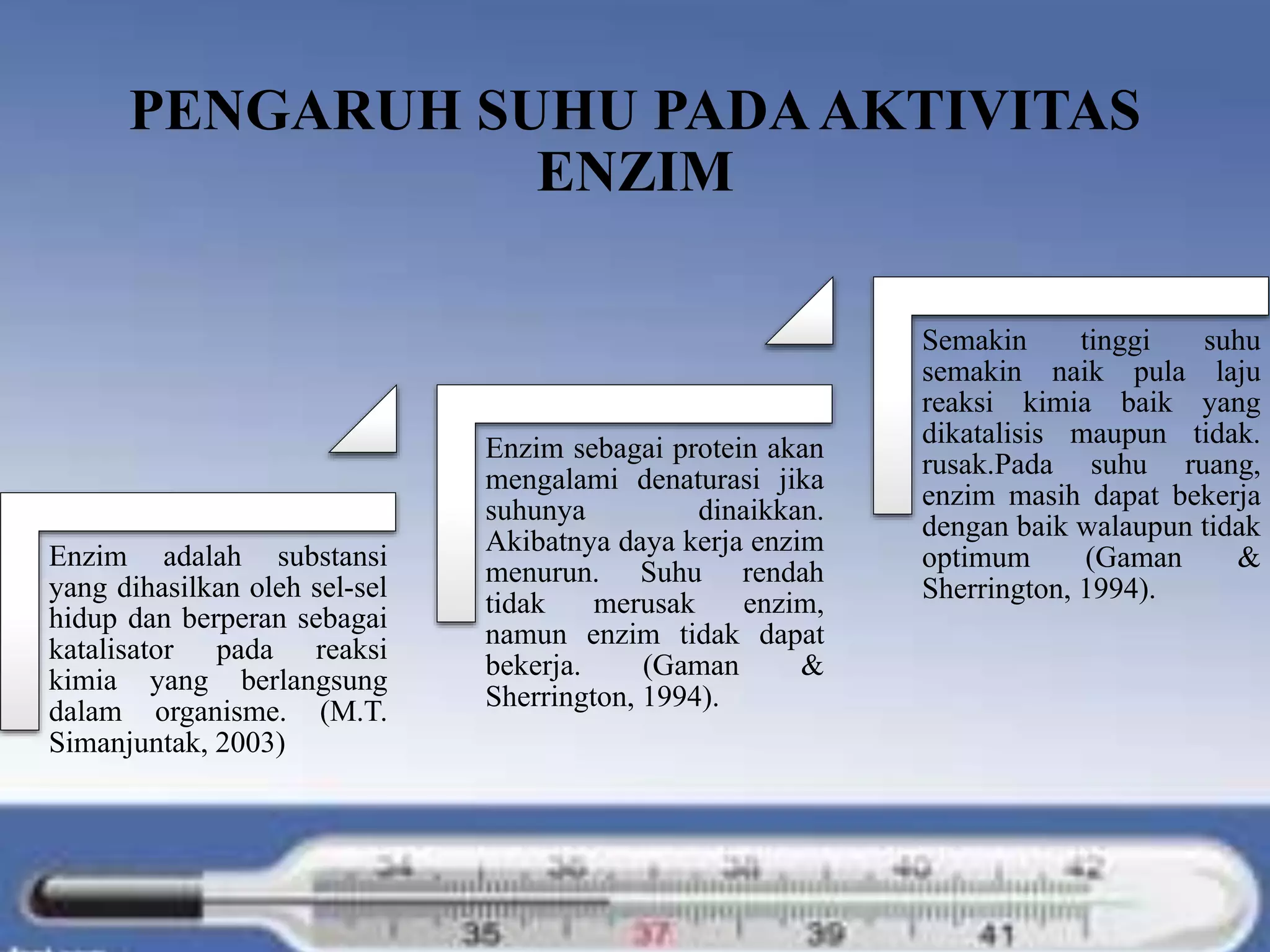 pengaruh suhu terhadap reakzi enzimatik | PPTX