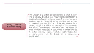 Ppt 2 testing throughout the software life cycle | PPT