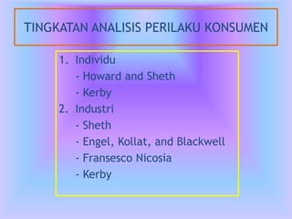 PPT3. model perilaku konsumen | PPTX