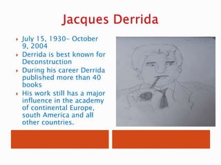 Influence of Heidegger on Derrida | PPTX