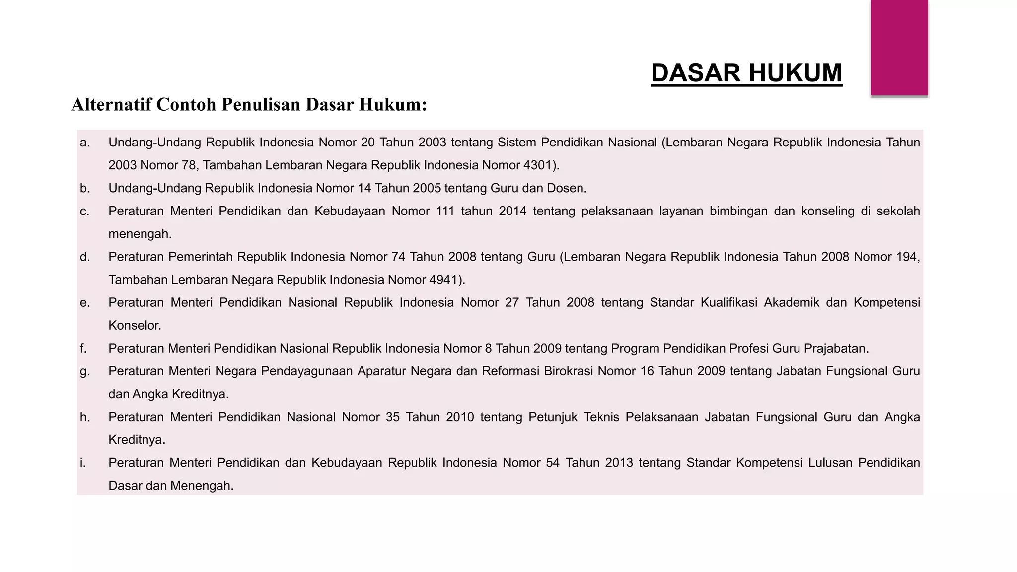 PROSEDUR PENYUSUNAN PROGRAM BK KOMPREHENSIF | PPTX