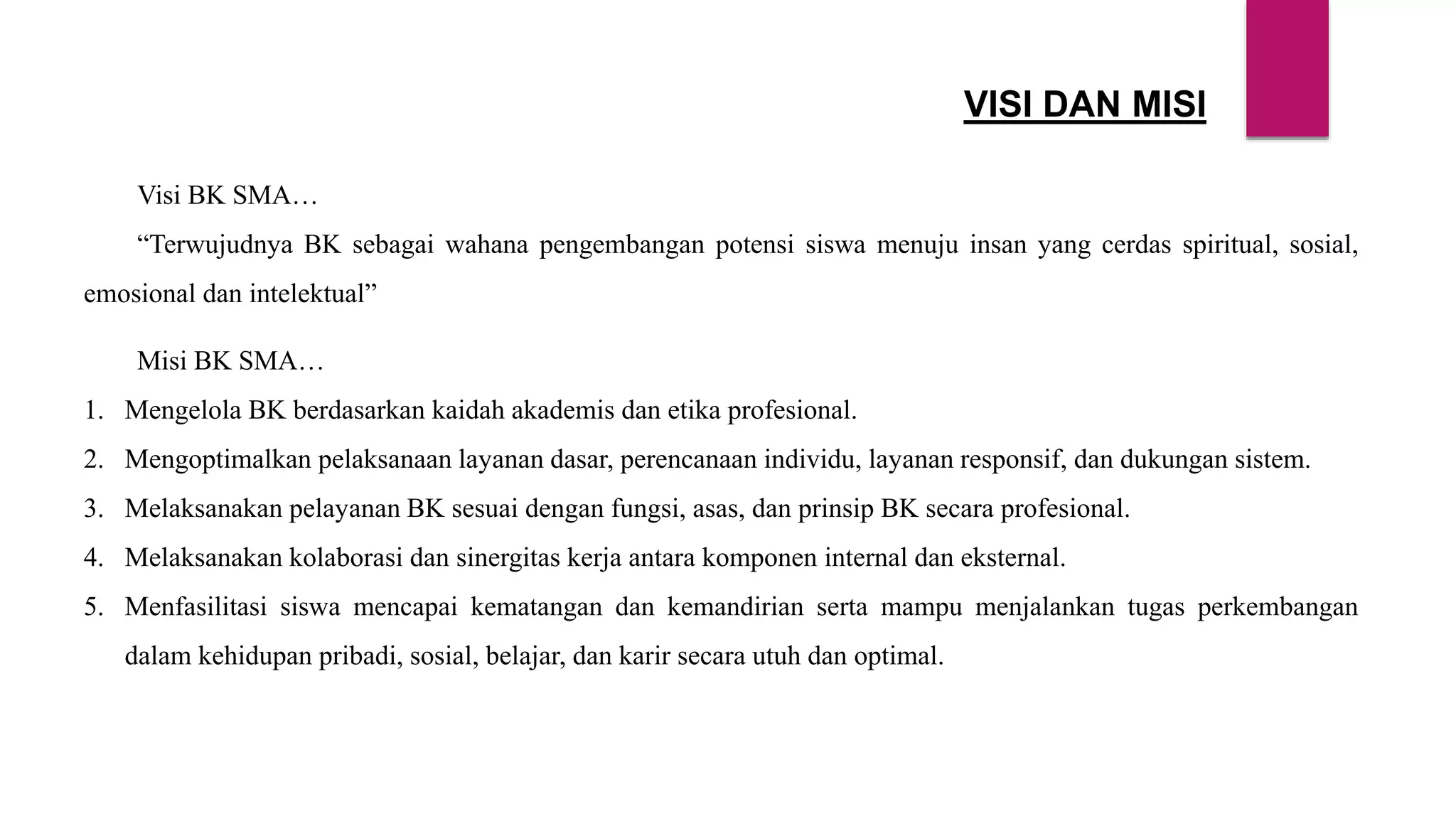 PROSEDUR PENYUSUNAN PROGRAM BK KOMPREHENSIF | PPTX