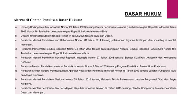 PROSEDUR PENYUSUNAN PROGRAM BK KOMPREHENSIF | PPTX