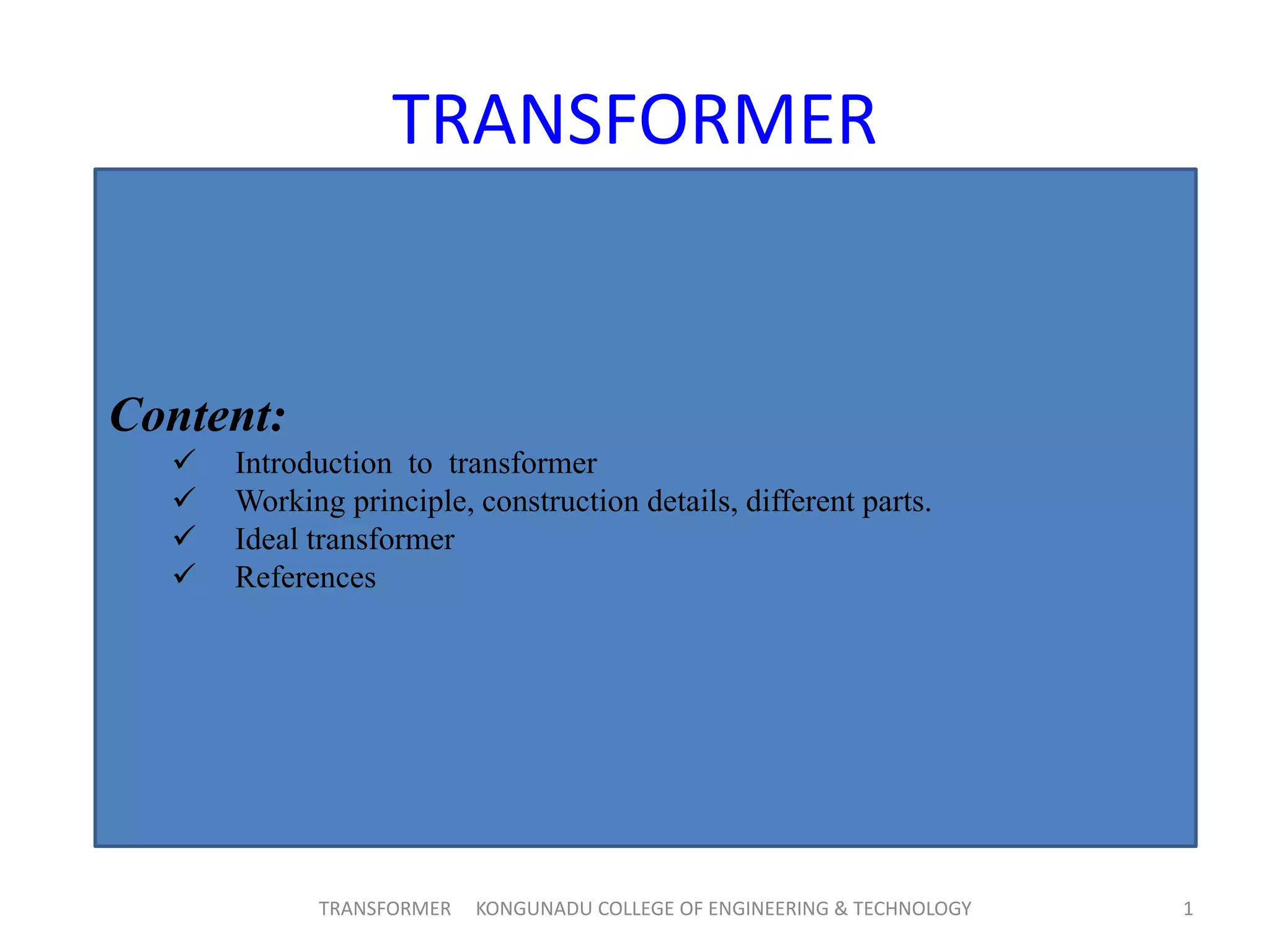 transformer | PDF