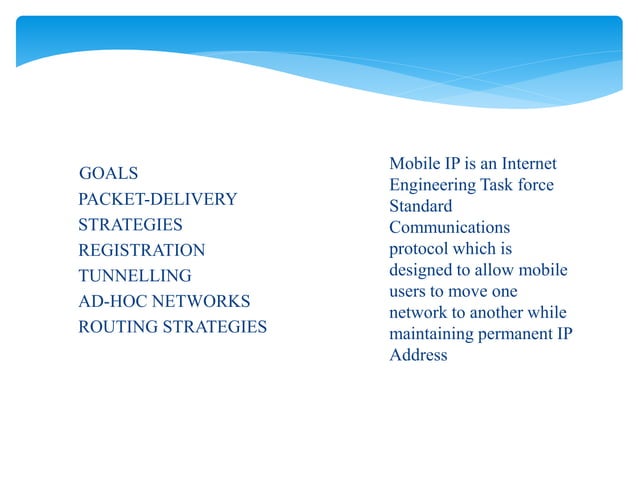 MOBILE IP | PPT