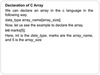 C Programming Unit-3 | PPTX