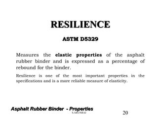 ASPHALT RUBBER BINDER | PPTX
