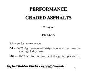 ASPHALT RUBBER BINDER | PPTX