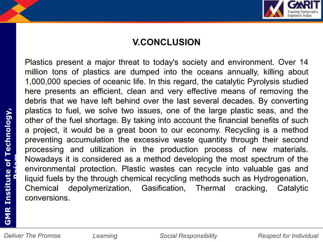 Bio fuel from Plastic Waste | PPTX | Chemistry | Science