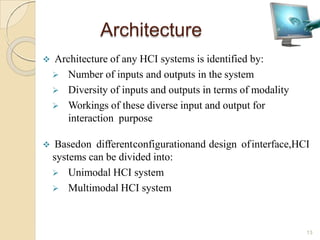 Human Computer Interface (HCI) | PPTX