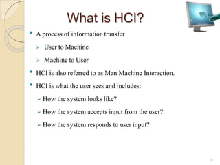 Human Computer Interface (HCI) | PPTX