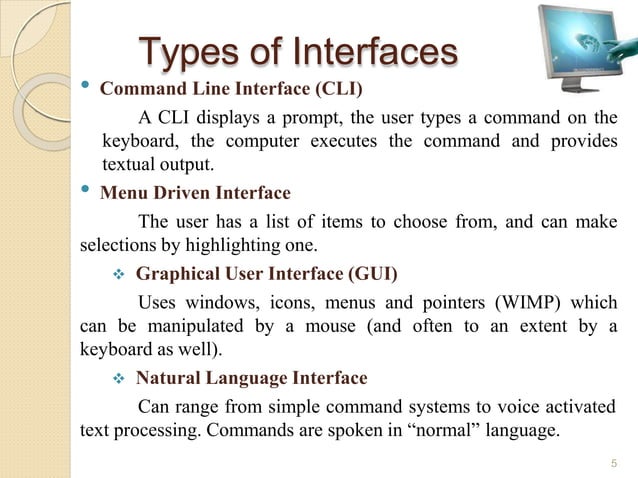 Human Computer Interface (HCI) | PPTX | Operating Systems | Computer Software and Applications